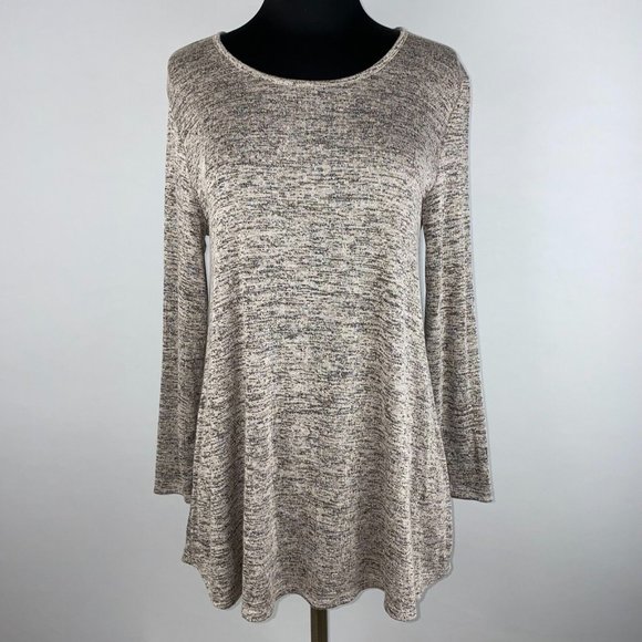 Misia | Tops | Misia S Heathered Lightly Knit Soft Long Sleeve Tunic ...